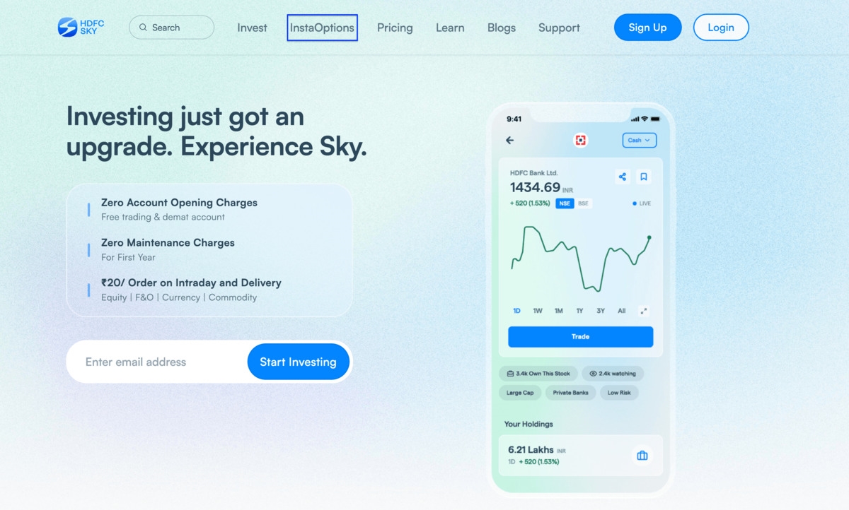 Introducing Insta Options Trading Platform