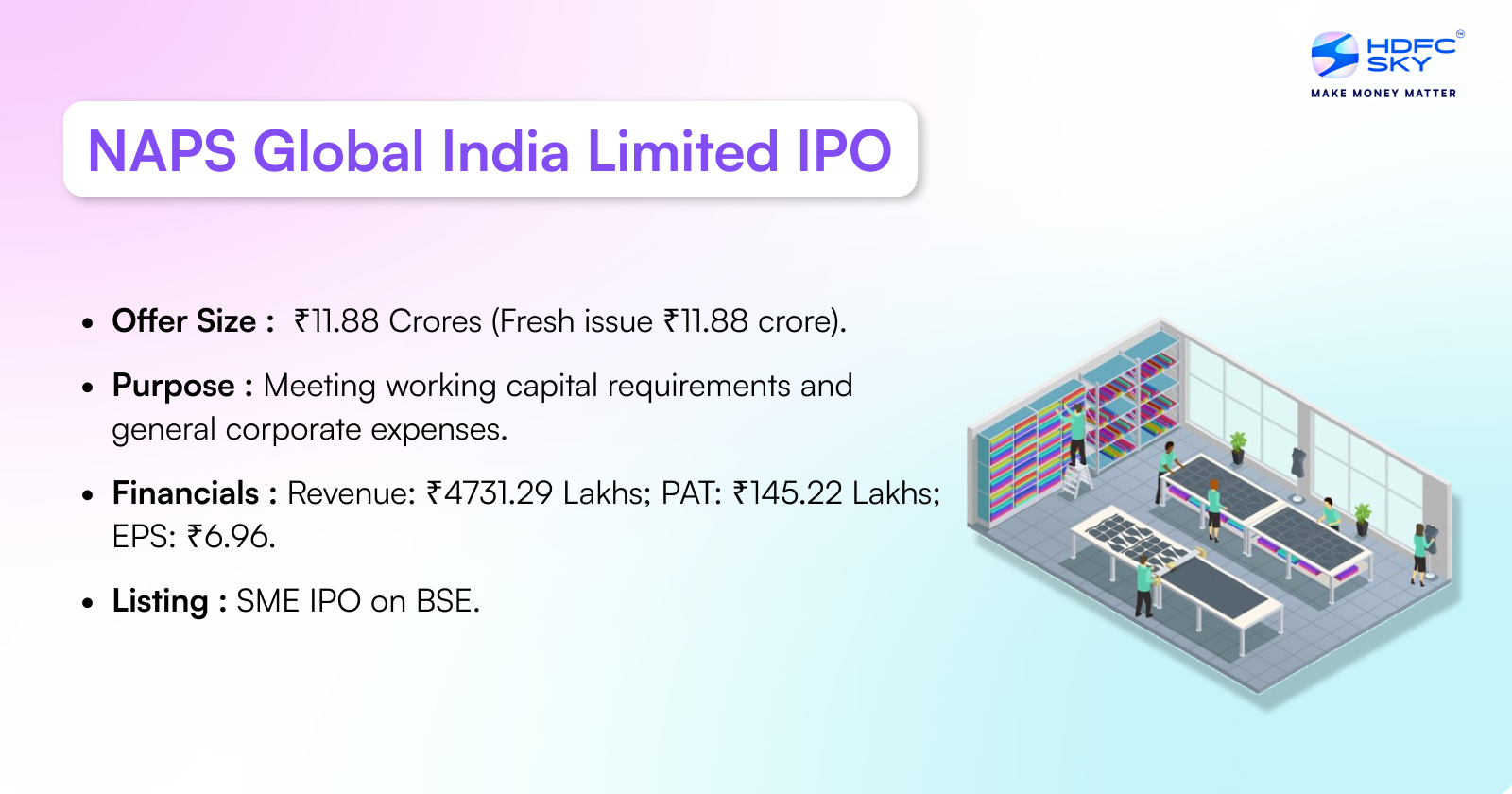 NAPS Global India IPO : Check IPO date, lot size and Price