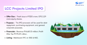 LCC Projects IPO : Check IPO date, lot size and Price