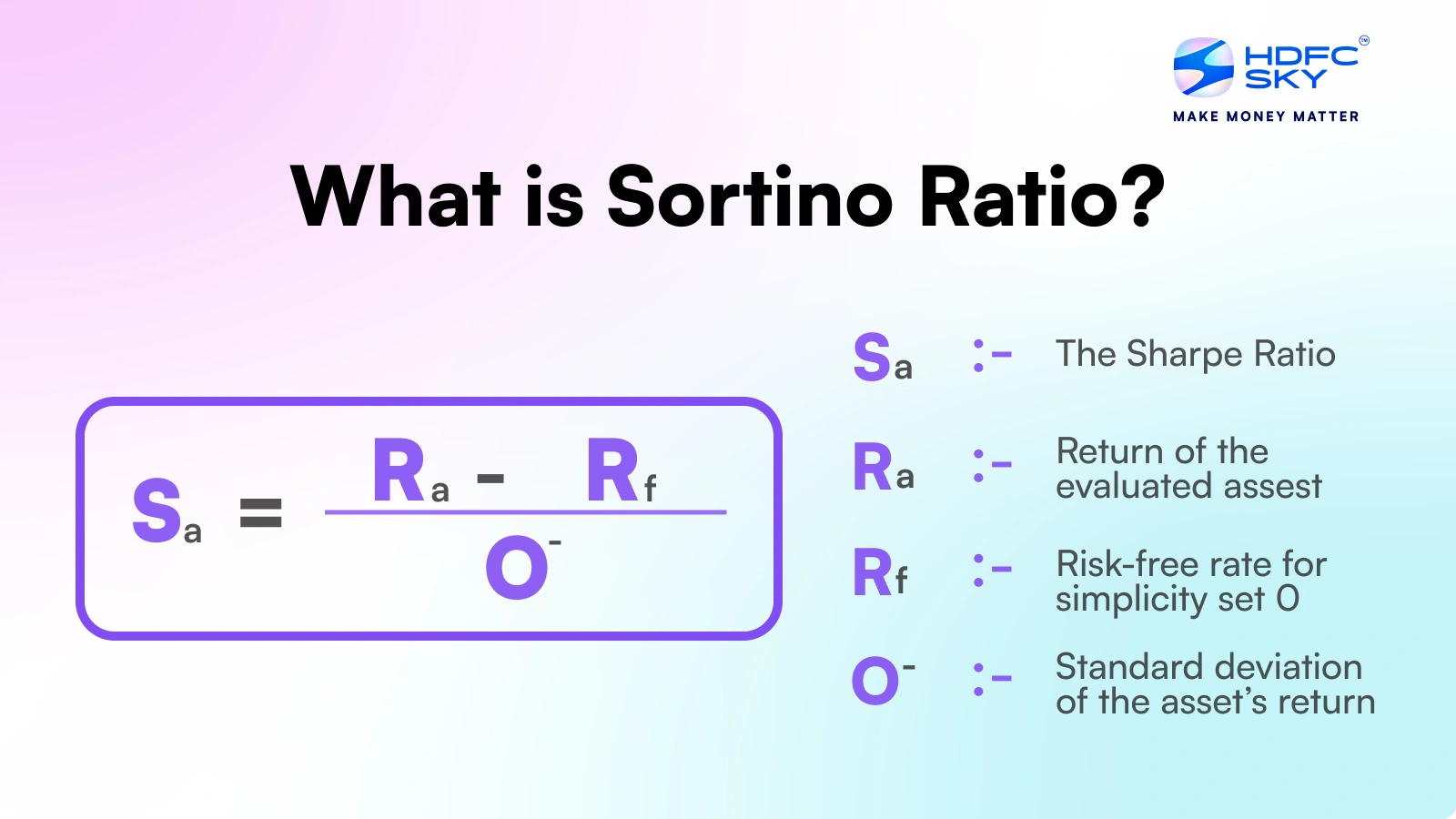 What is Sortino Ratio? Meaning, Formula & Calculation