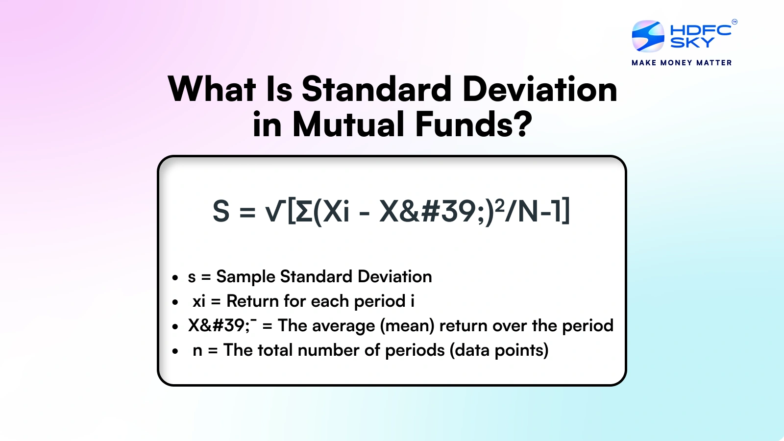 What is Standard Deviation in Mutual Fund? Meaning & Types
