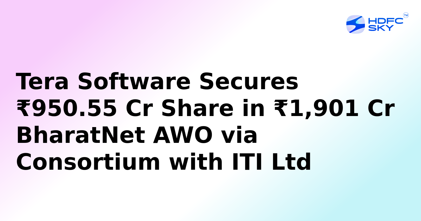 Tera Software Secures ₹1,901 Crore BSNL BharatNet Contract | Strategic Expansion