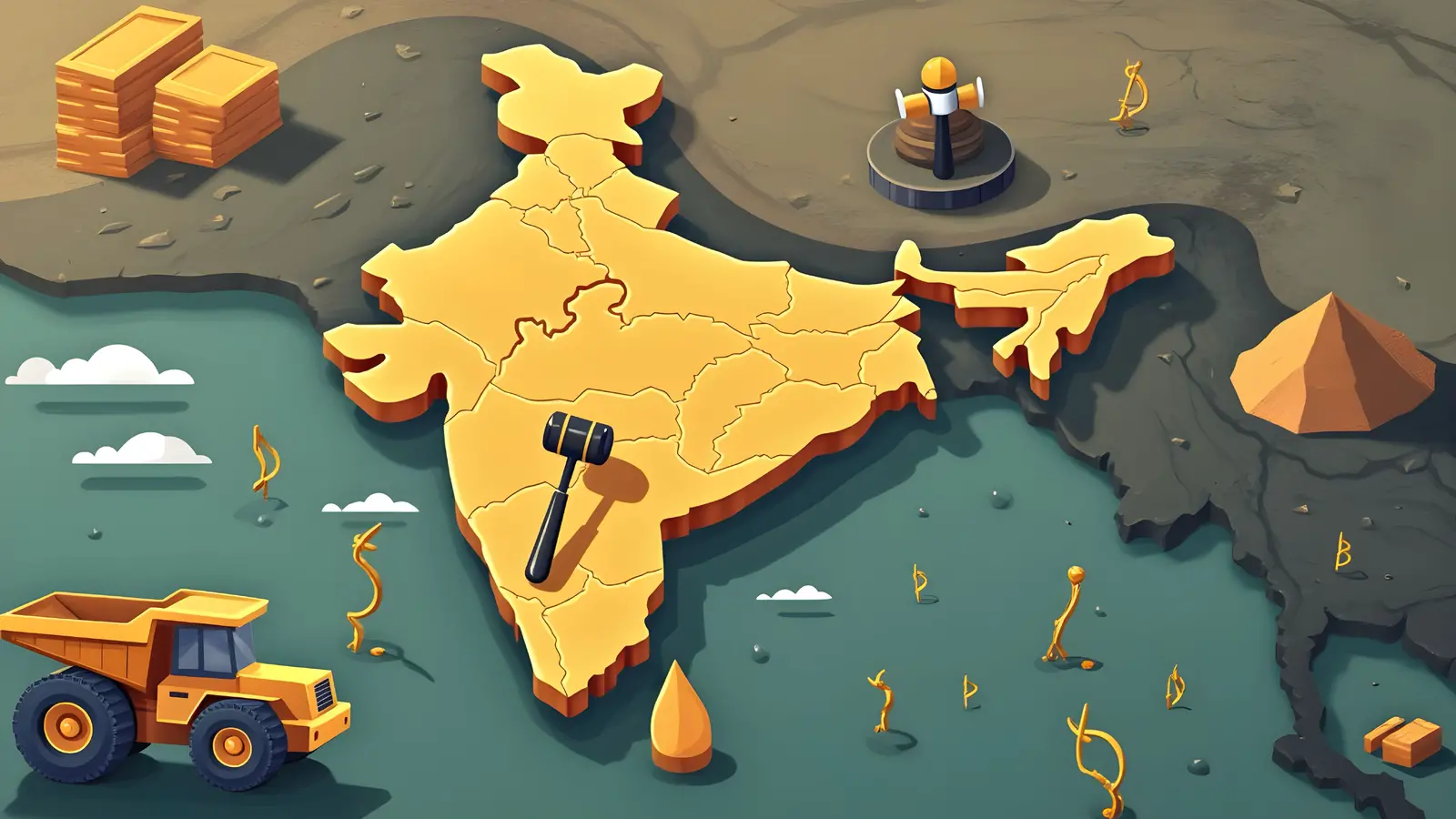 India Auctions 119 Mining Blocks in FY25; ₹4 Lakh Cr Earned