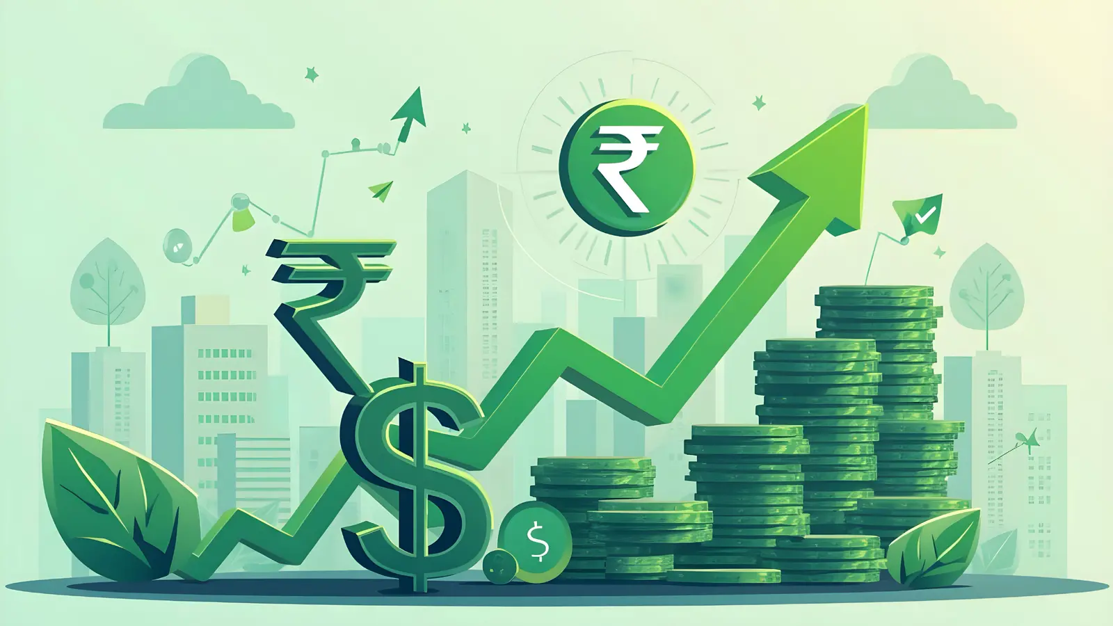 Rupee Gains 23 Paise to 85.49 on Strong FII Inflows