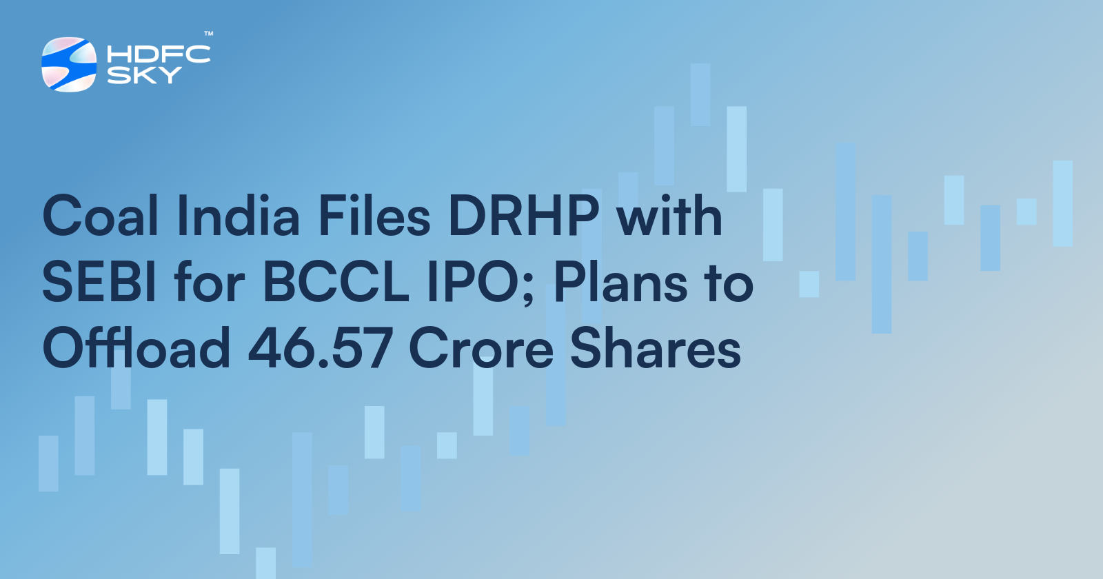 Coal India Files DRHP for BCCL IPO to Offload 46.57 Crore Shares