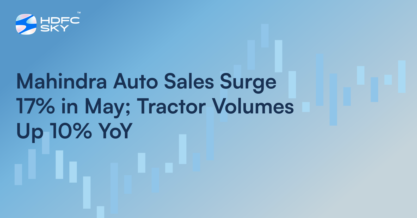 Mahindra Auto Sales Rise 17% in May 2025; Tractor Volumes Up 10% YoY