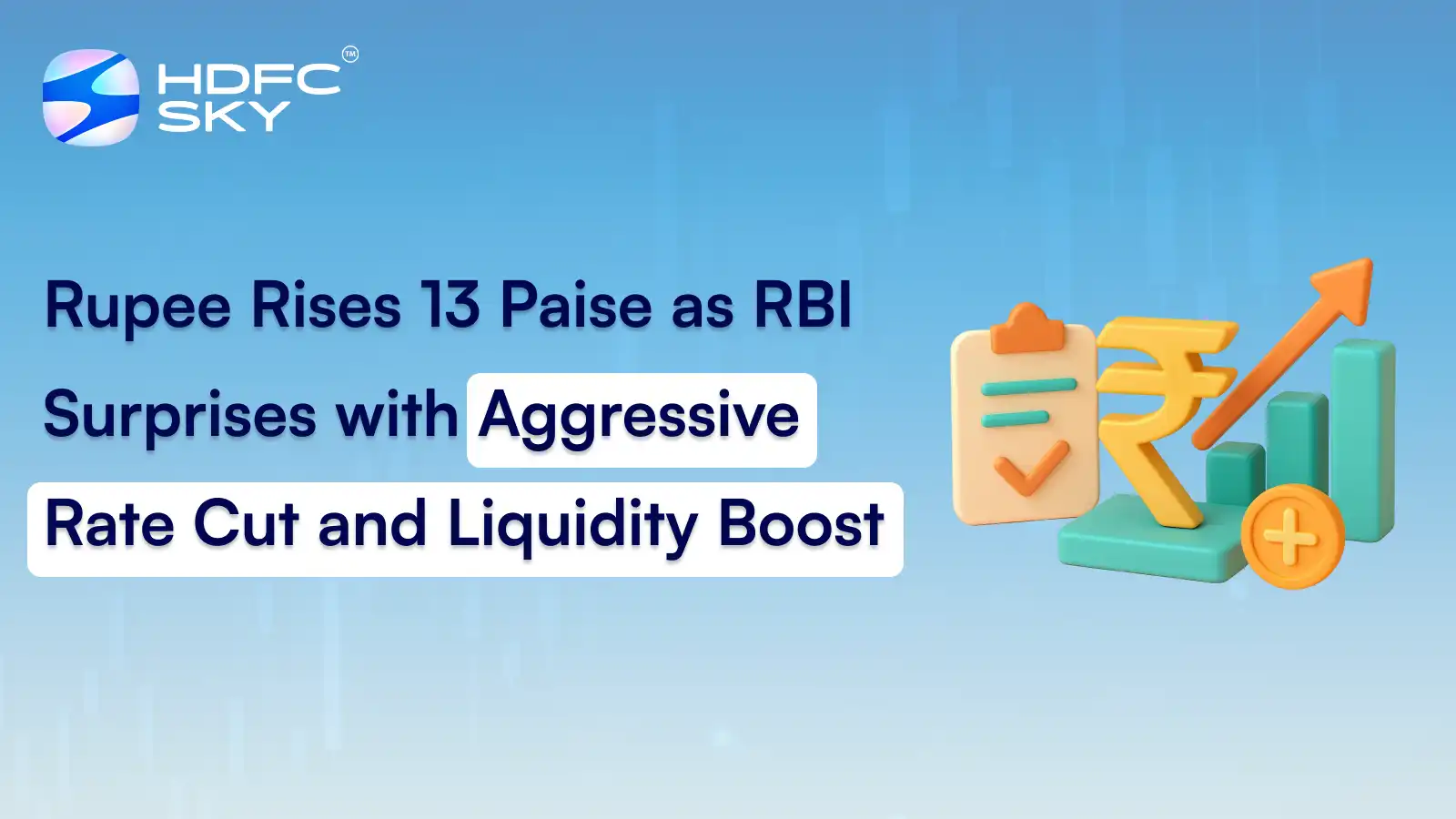 Rupee Gains 13 Paise as RBI Cuts Repo Rate by 50 Bps