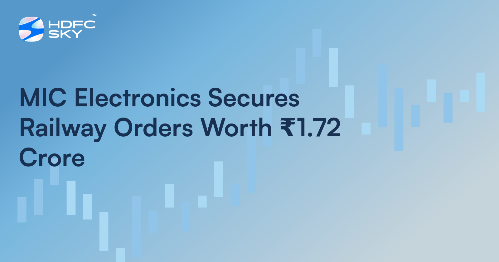 MIC Electronics Secures ₹1.72 Cr Orders from Indian Railways