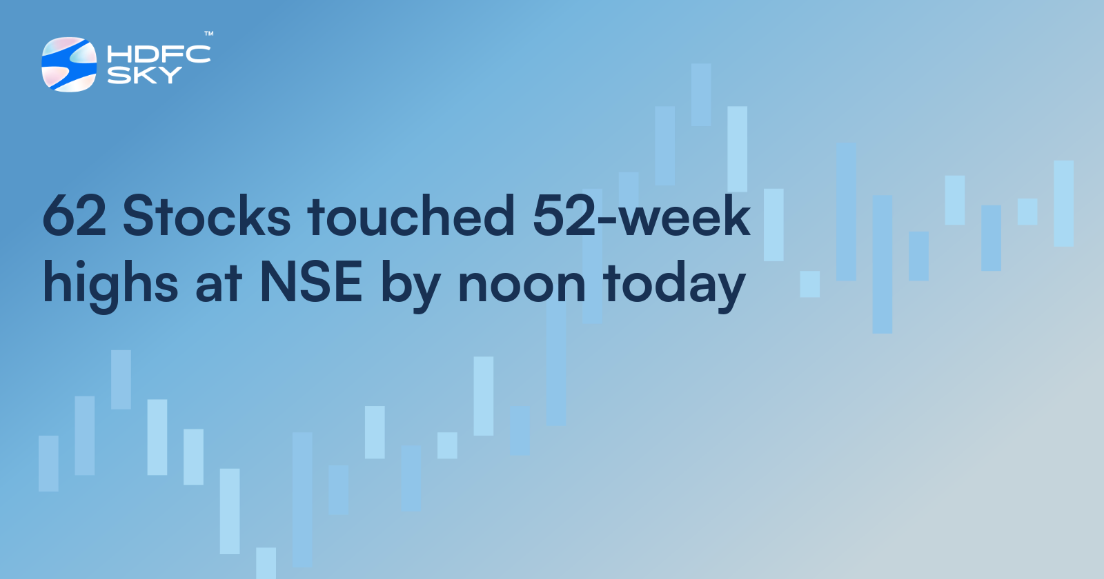 62 NSE Stocks Hit 52-Week Highs by Noon; Renewables Lead