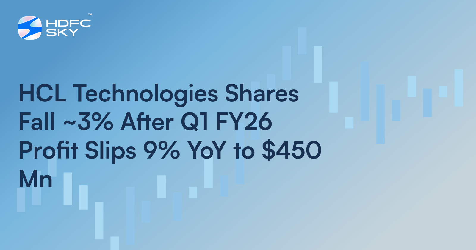 HCL Tech Falls 3% After Q1 Profit Drops to $450 Mn, Margin Hit