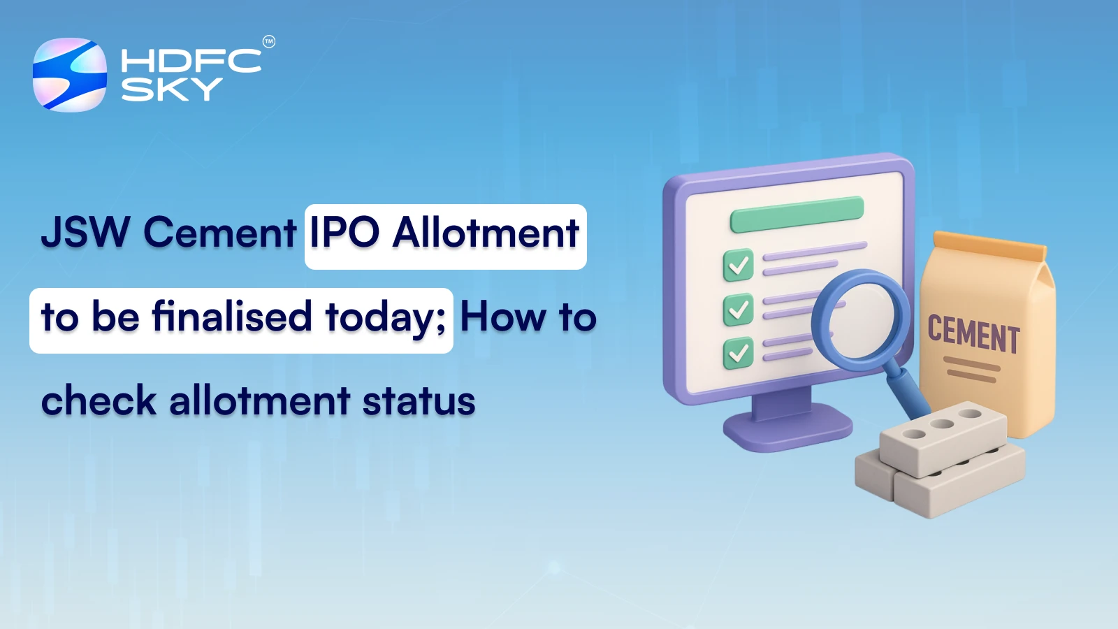 JSW Cement IPO Allotment Today; Listing on August 14