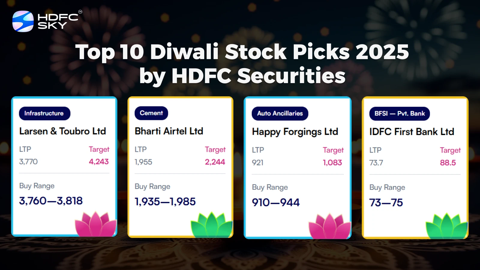 Top 10 Diwali 2025 Stock Picks by HDFC Securities