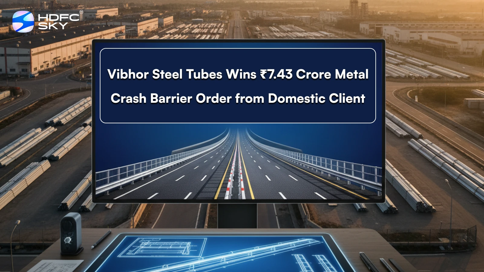 Vibhor Steel Tubes Wins ₹7.43 Cr Metal Crash Barrier Order
