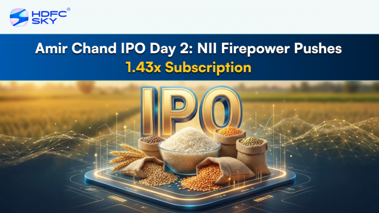 Amir Chand Jagdish Kumar IPO Day 2 Subscription at 1.43x