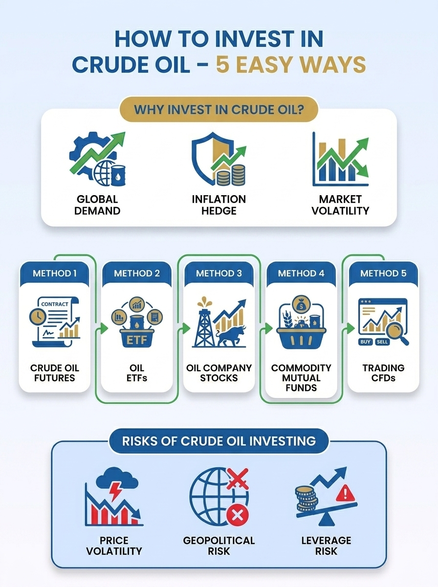 How to Invest in Crude Oil: Futures, ETFs and Stocks